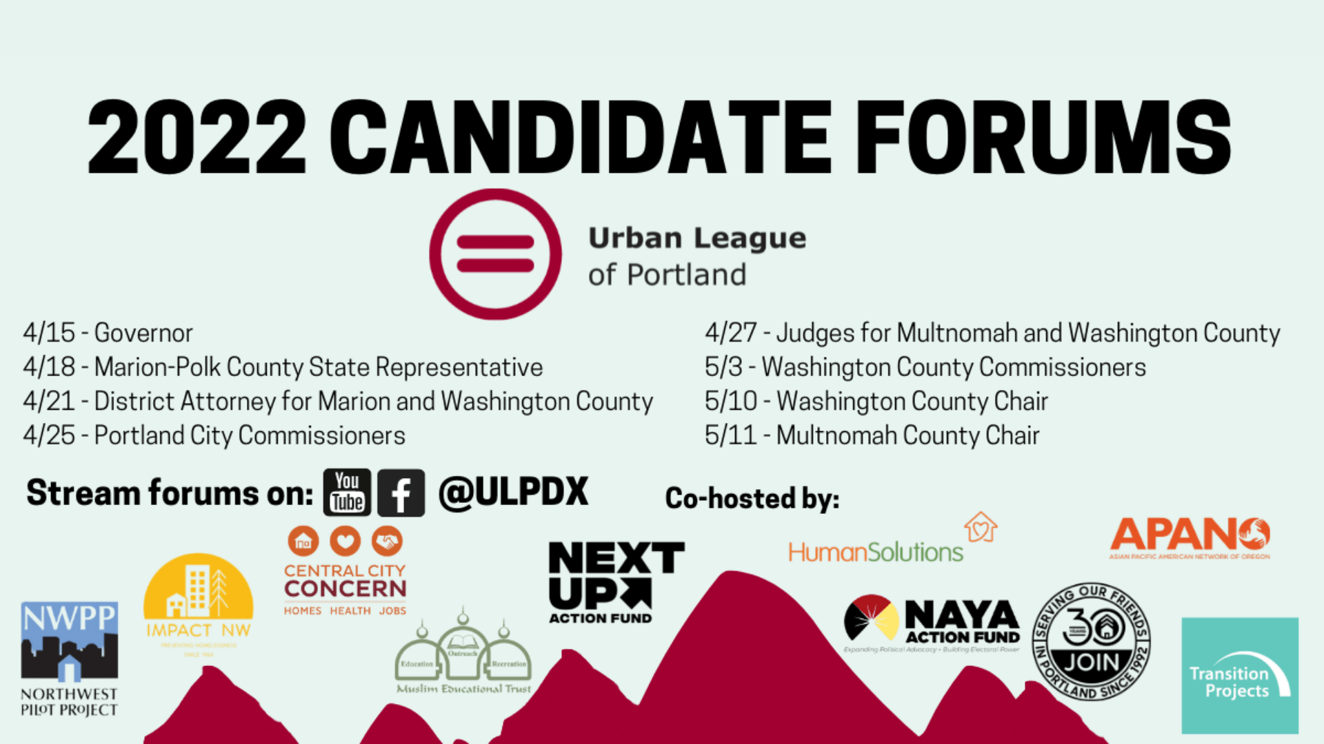 CCC Co-Hosting Virtual Candidate Forums - Central City Concern